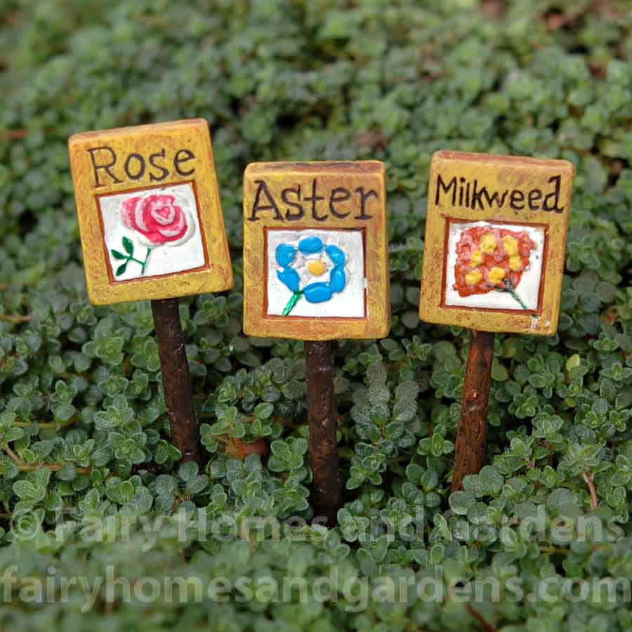 Miniature Fairy Garden Accessories | Fairy Garden Signs – Fairy Homes ...