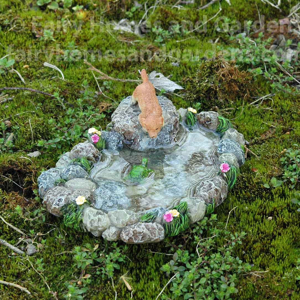 Woodland Knoll Fairy Garden Pond | Miniature Ponds – Fairy Homes & Gardens